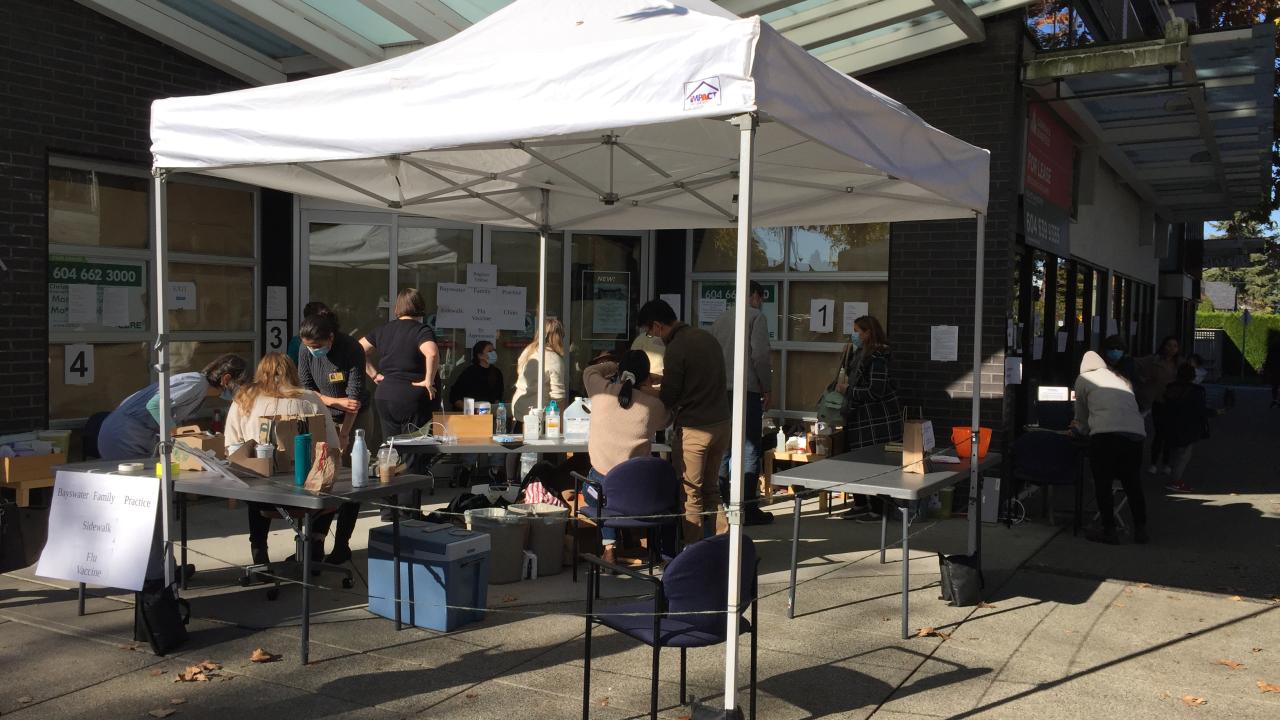 Doctors think outside the box to get flu shots to patients | Doctors of BC