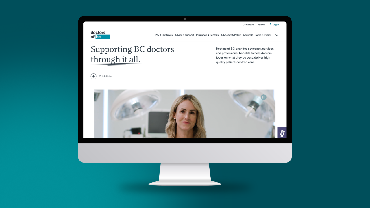 Unveiling Doctors of BC’s new website | Doctors of BC